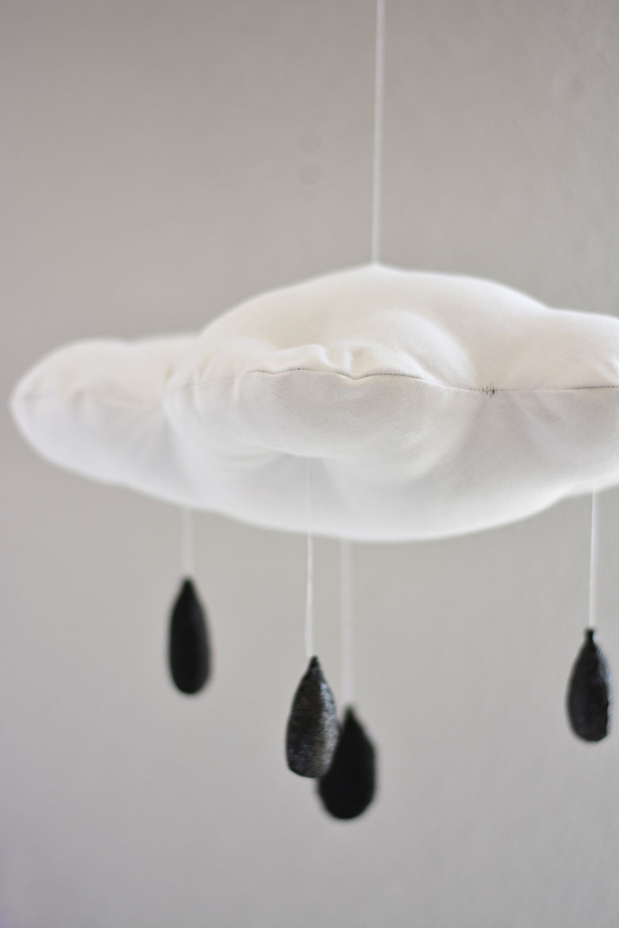 DIY Cloud & Rain Drops Nursery Mobile » Little Inspiration