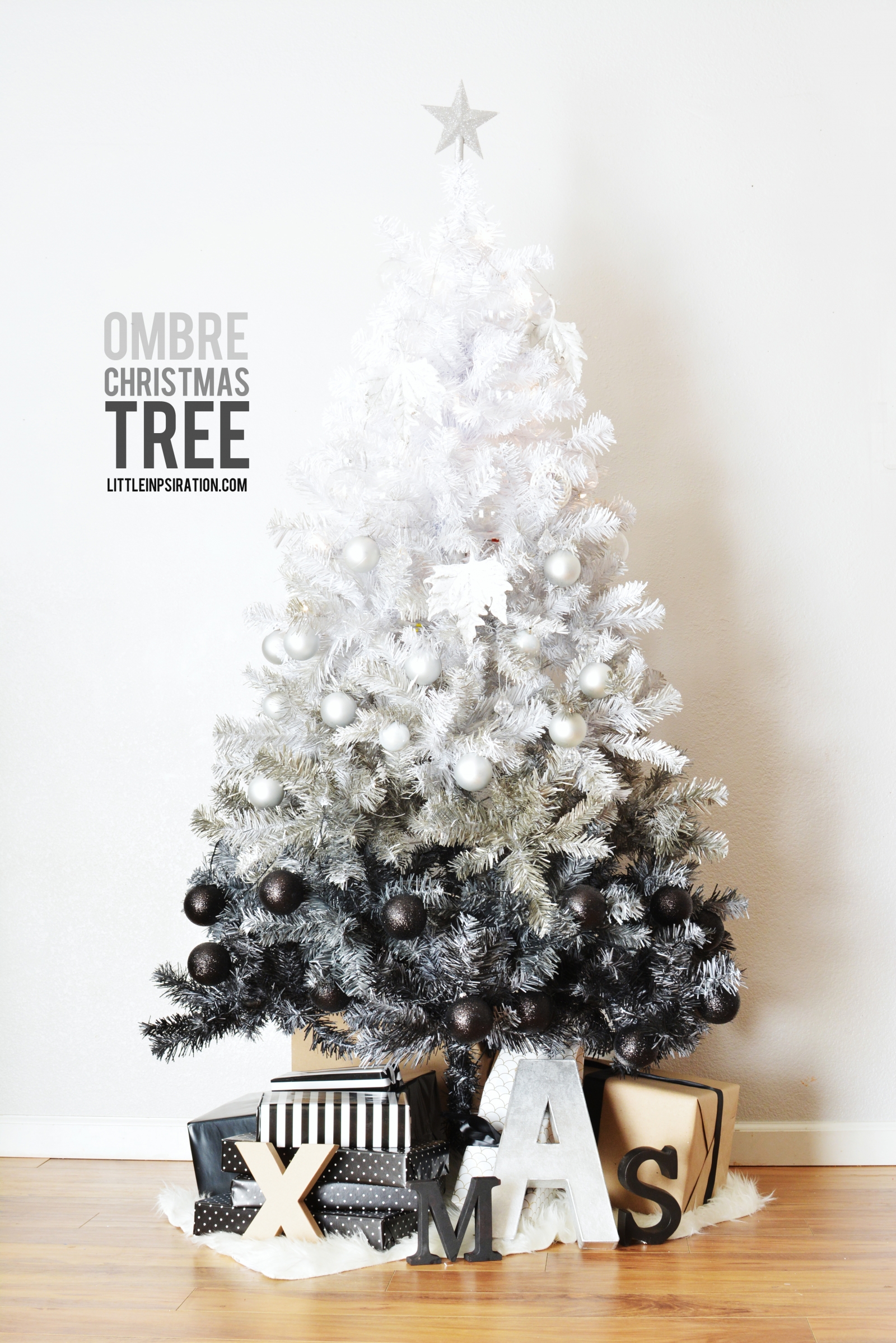 DIY Ombre Christmas Tree » Little Inspiration