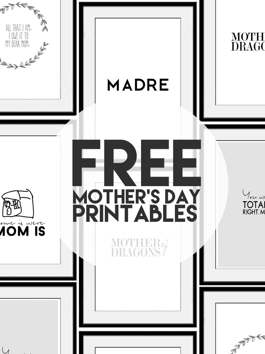 5 FREE Mother’s Day Printables » Little Inspiration