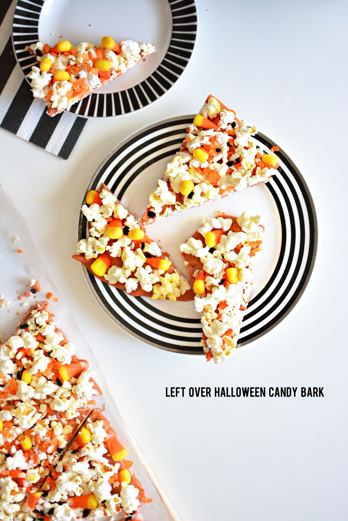 Left Over Halloween Candy Bark Recipe » Little Inspiration
