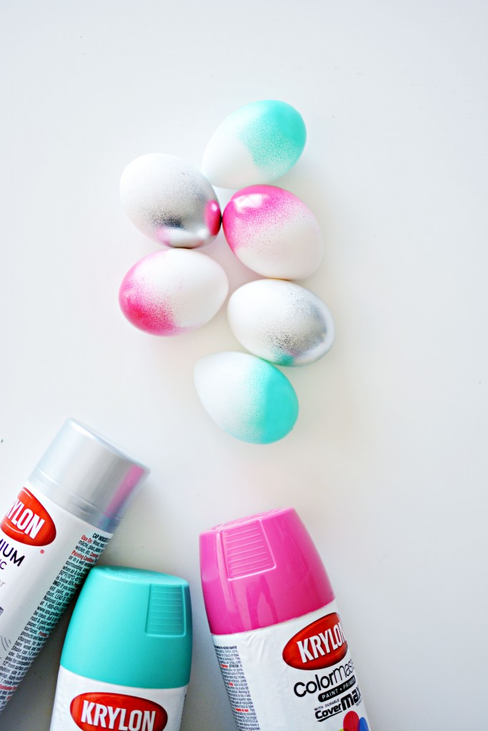 DIY Spray Paint Easter Eggs » Little Inspiration