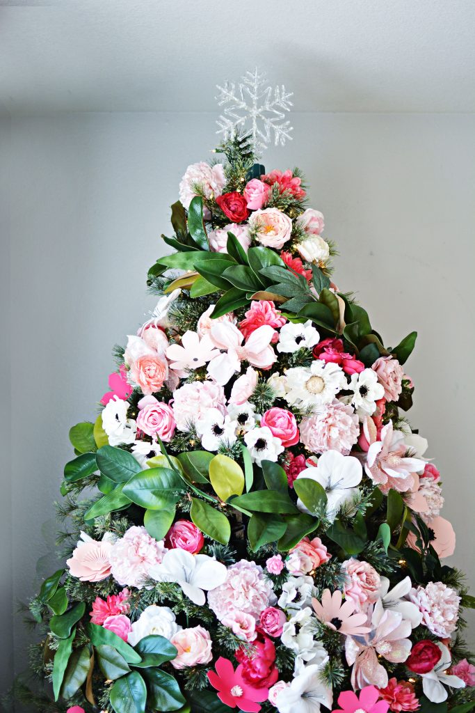 DIY Floral Christmas Tree » Little Inspiration